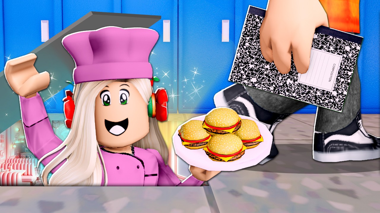 I Built A TINY Restaurant UNDER My SCHOOL! (Roblox) - YouTube
