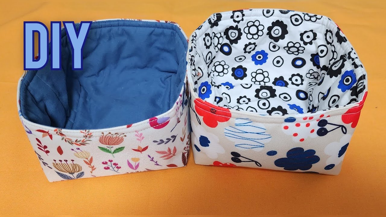 sewing diy a small boxes for beginers, small box patterns. - YouTube