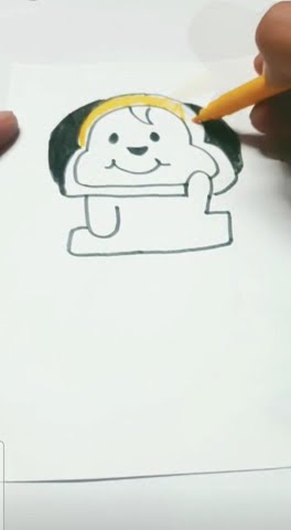 #shorts #bt21chimmy chimmy drawing easy - YouTube