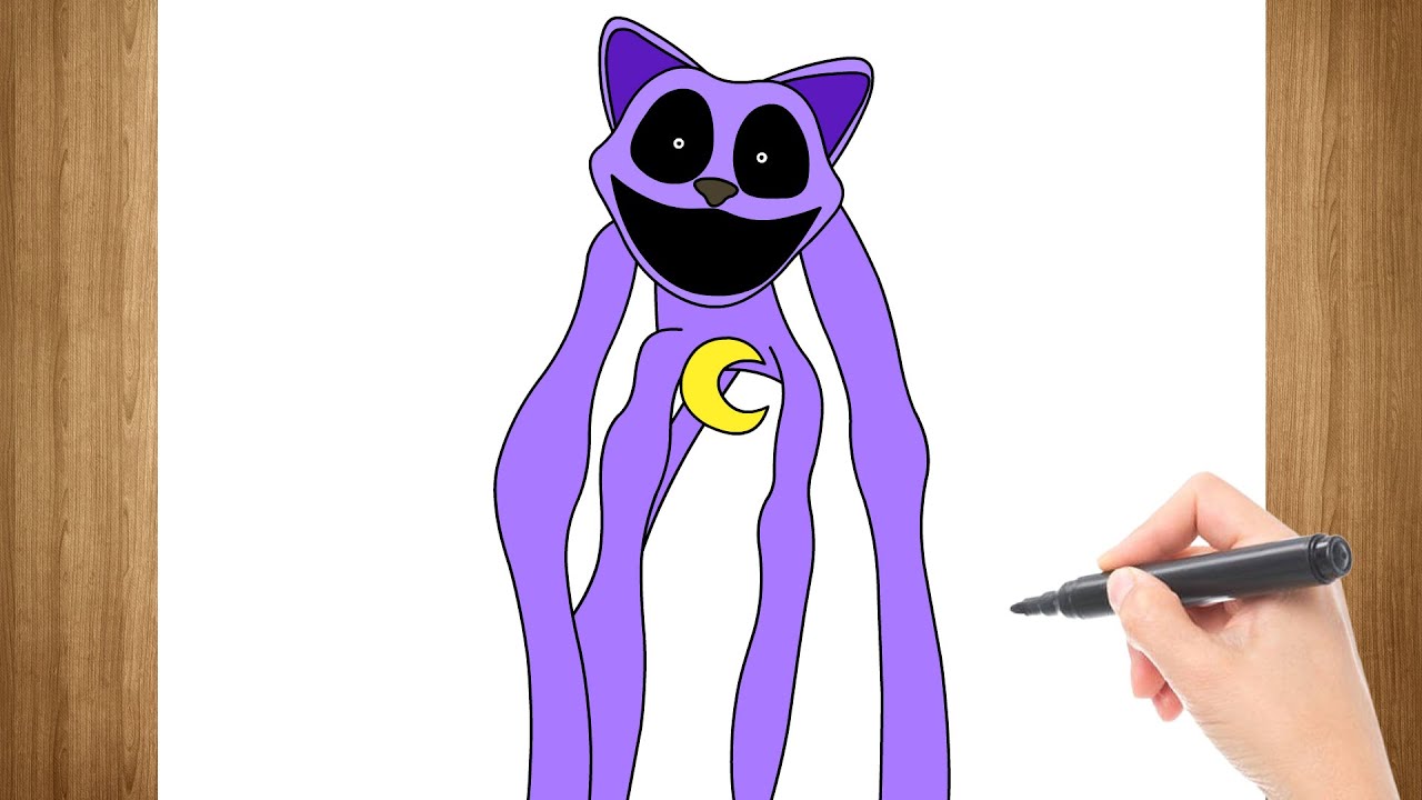 How To Draw CatNap Monster From Smiling Critters l Poppy Playtime ...