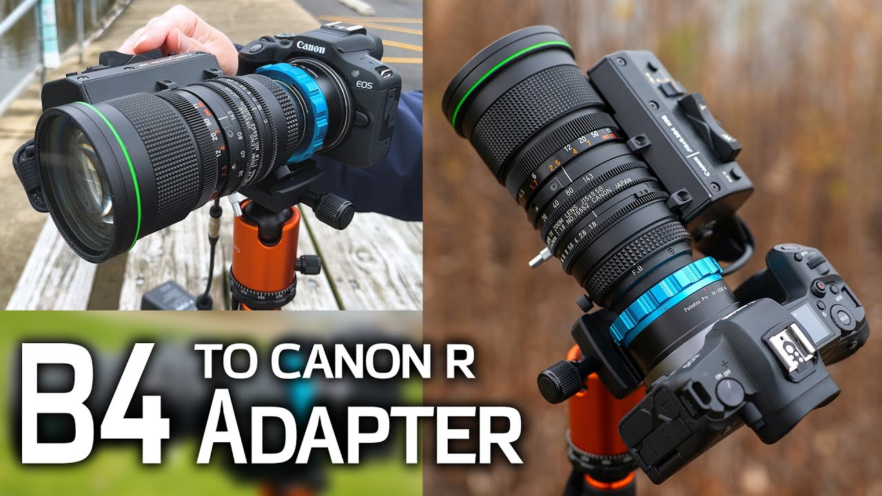 Adapt a B4 lens to your Canon R Camera - YouTube