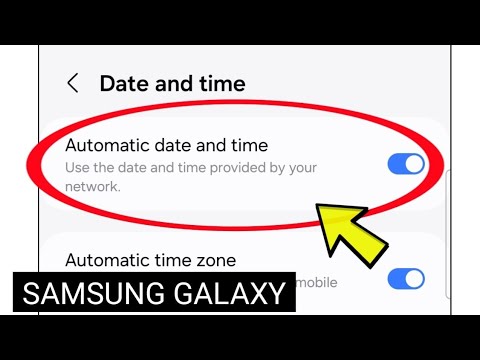 How To Enable Automatic Date and Time On Samsung Galaxy phones - YouTube