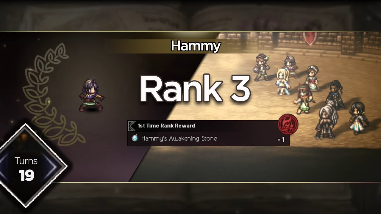 GET HAMMY'S A4 ACCESSORY! | HAMMY RANK 3 | Octopath Traveler Champions of the Continent - YouTube