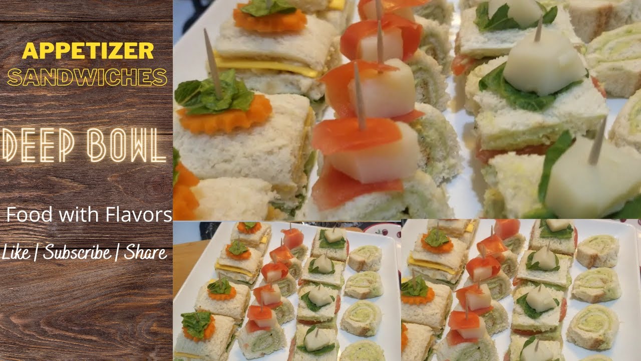 Appetizer Sandwiches | Homemade Recipe | By Deep Bowl - YouTube
