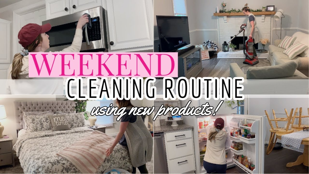 WEEKEND CLEANING ROUTINE | CLEANING MOTIVATION | CLEAN #WITHME - YouTube