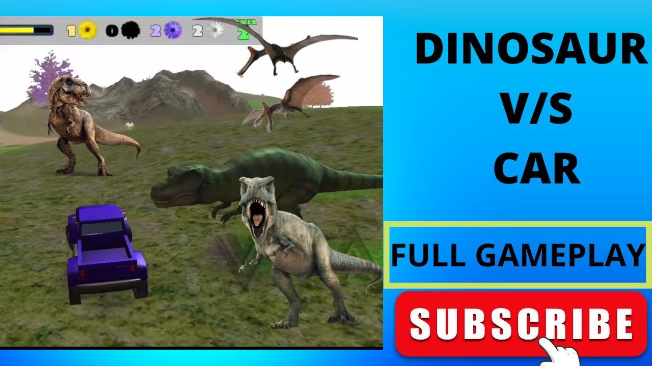 dinosaurio vs coche saltar escaleras zenon || dinosaur stairs and carr ...