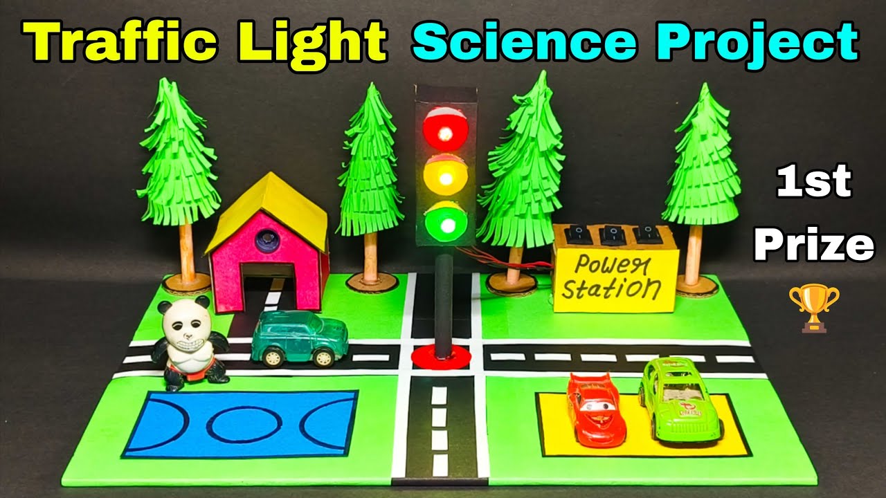 Traffic light school project,Traffic light project working model ...