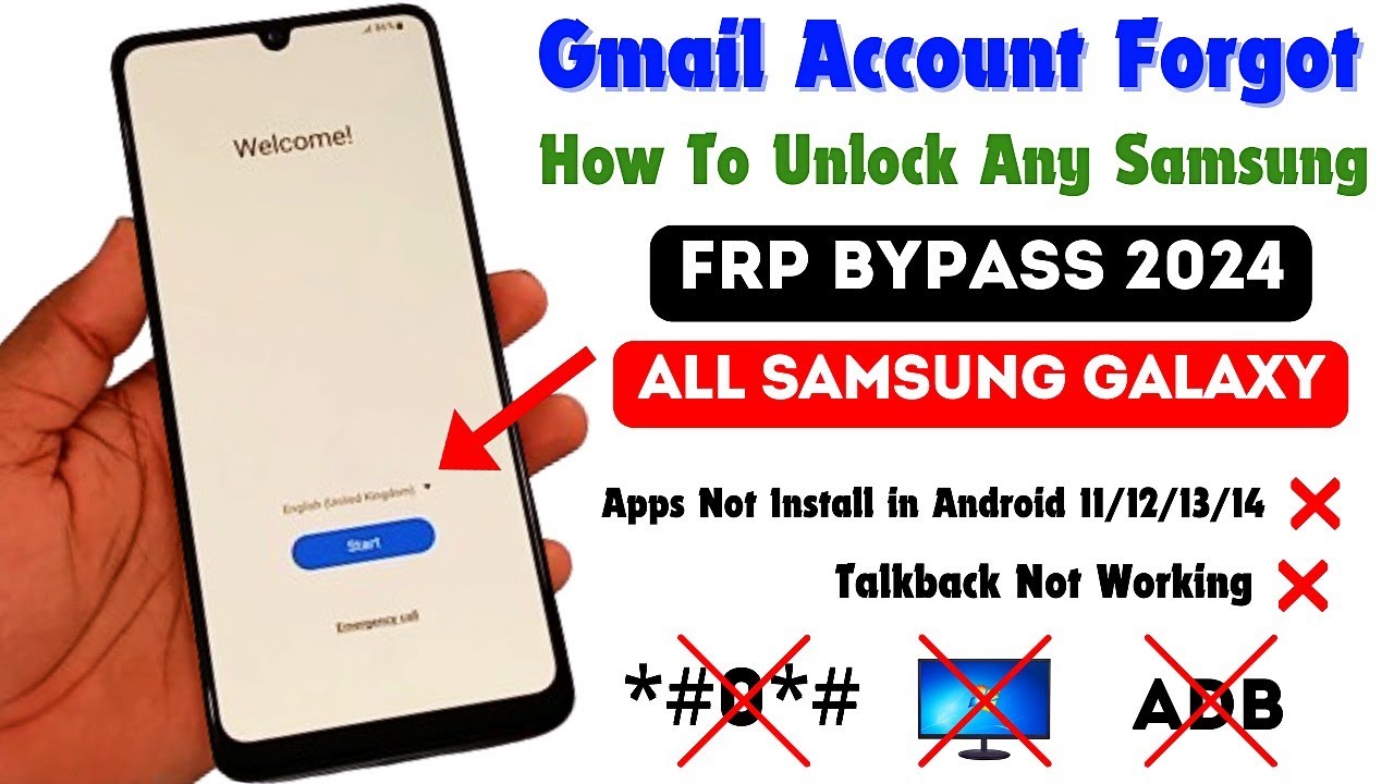 Without PC Samsung All Model Frp Bypass Android 11/12/13/14 | Gmail ...