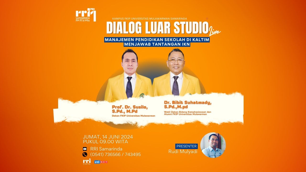 DIALOG LUAR STUDIO, JUMAT 14 JUNI 2024 - YouTube