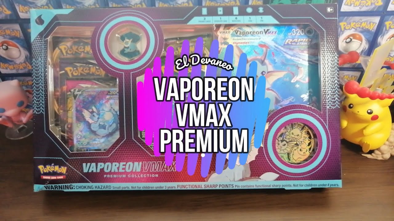 Vaporeon VMAX Premium Collection - YouTube