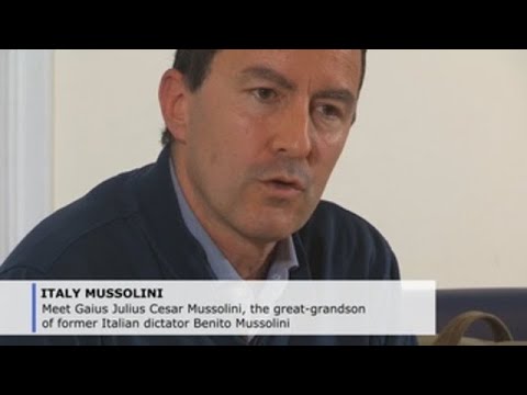 Mussolini's great-grandson to run for seat in EU election - YouTube