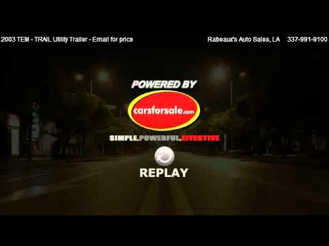 2003 TEM - TRAIL Utility Trailer 18' w/7000lb Axles - for sale in ...