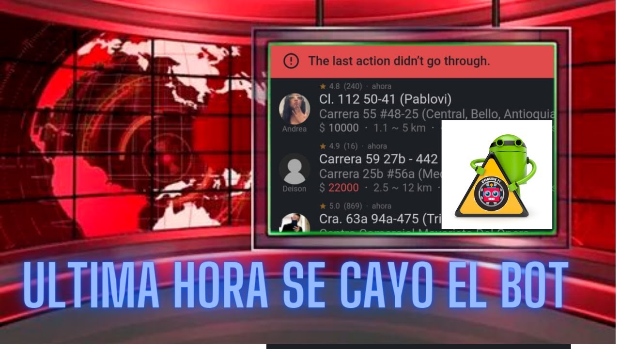 URGENTE SE CAYO EL BOT - YouTube