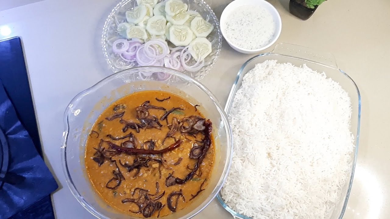 Kashmiri Daal Gosht with Rice | Mutton with Daal Channa | Urdu Hindi ...