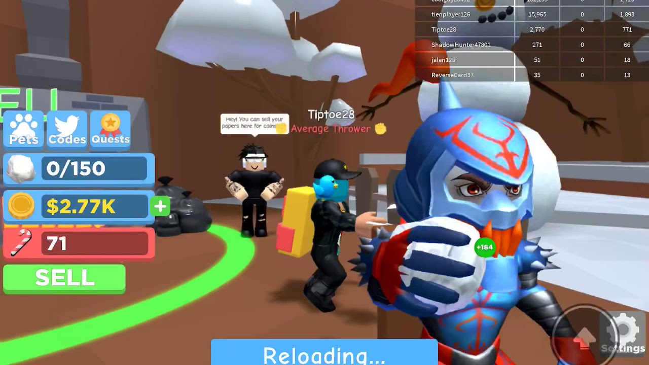 Merry Christmas paper ball simulator on roblox - YouTube