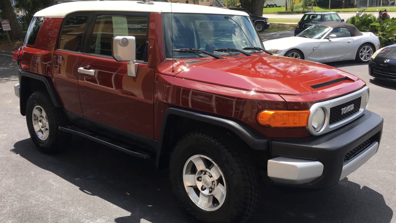2008 Toyota FJ Cruiser Maroon Nice! - YouTube