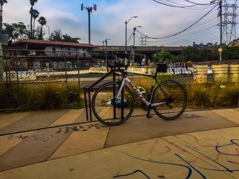 Cycling Los Angeles: To LA River Bike Path from Atwater - YouTube