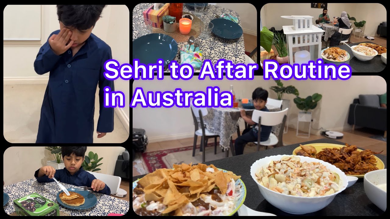 Sehri to Aftar routine in Australia || Pancakes || Busy routine || with ...