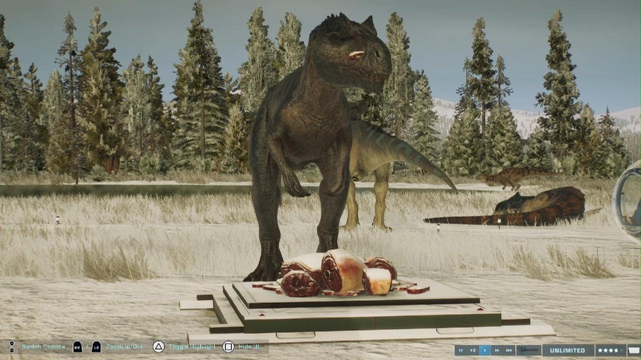 Different Allosaurus eating meat - YouTube