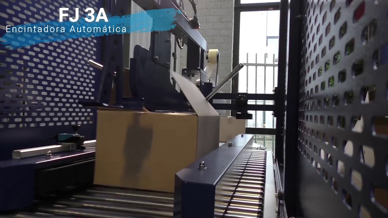Máquina Encintadora de Cajas Automática FJ 3A - YouTube