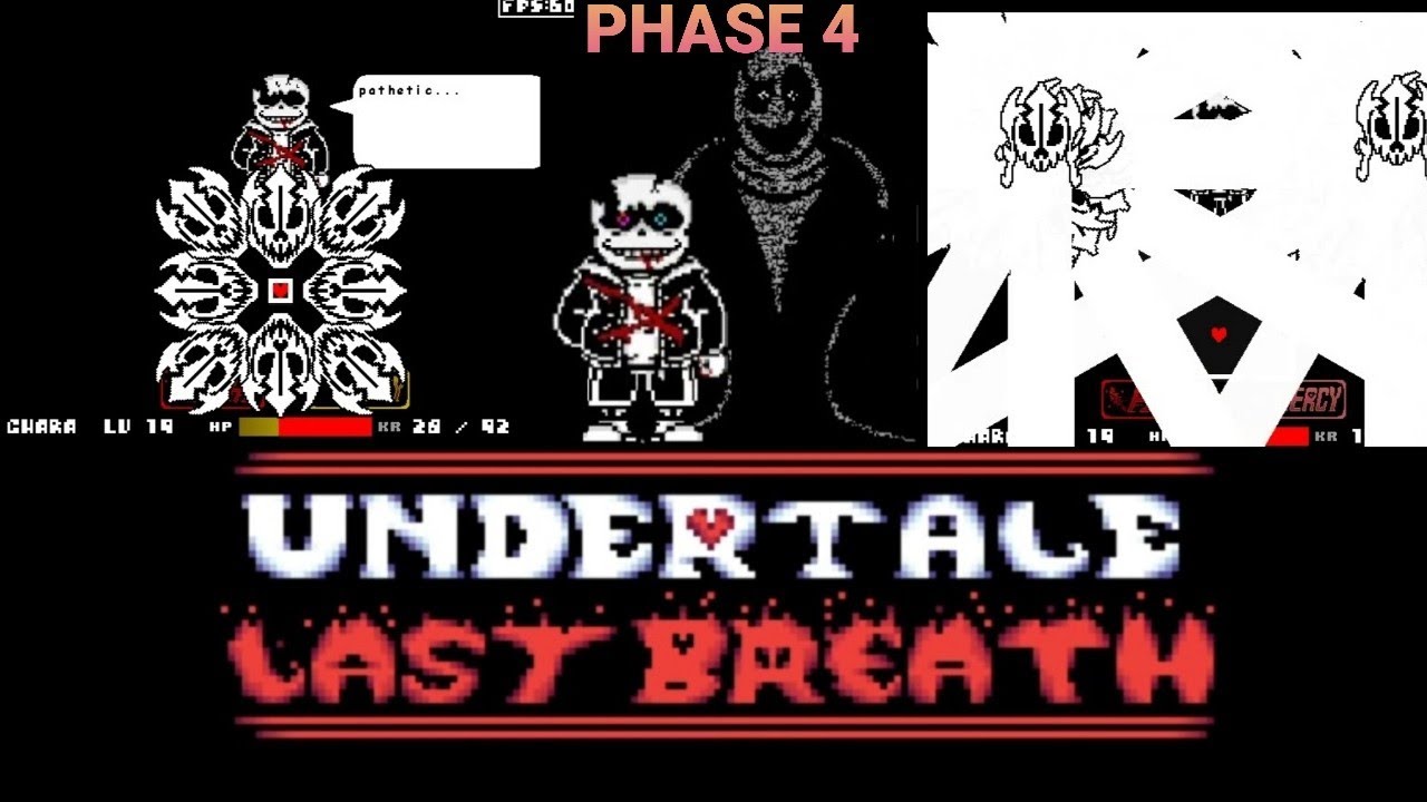 Undertale last breath phase 4 by ldru all endings and secrets - YouTube
