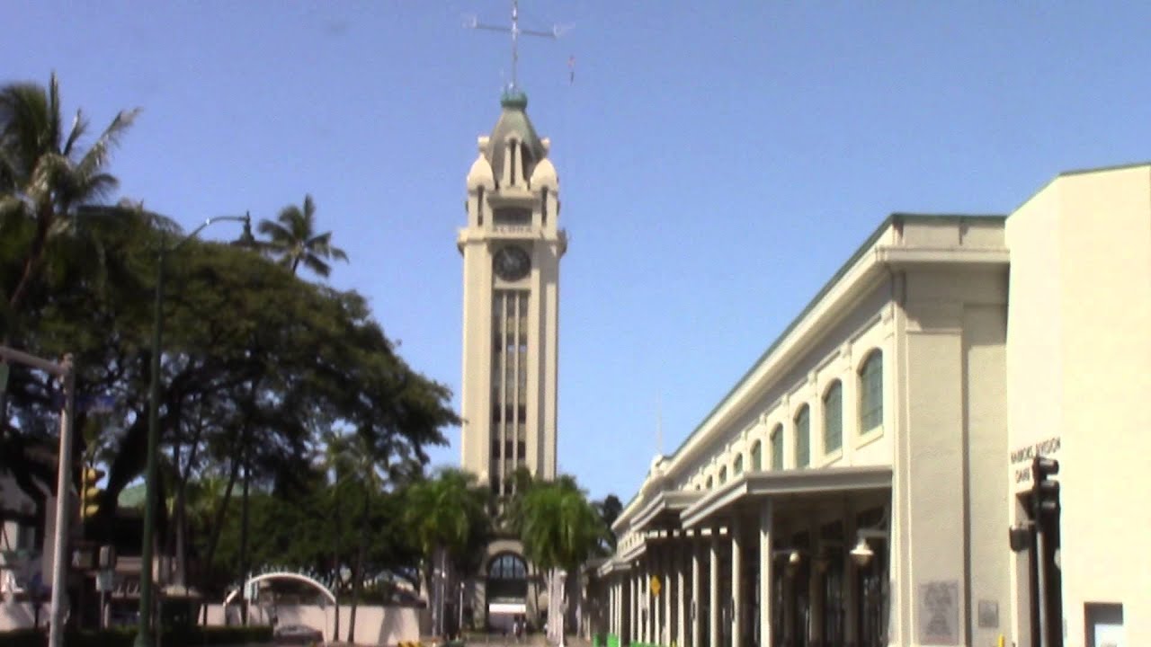 Aloha Clock Tower Honolulu Hawaii - YouTube