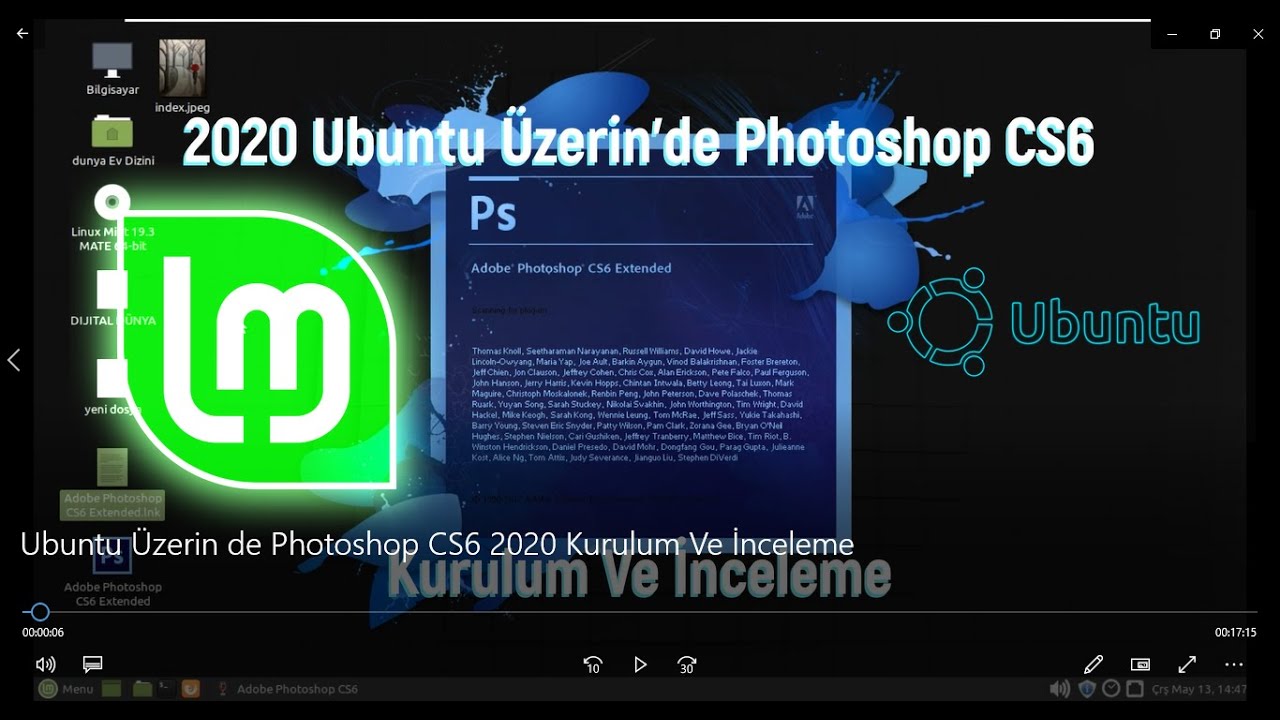 Ubuntu (LinuxMint) Üzerin'de Photoshop CS6 2020 Kurulum Ve İnceleme(🟡 ...