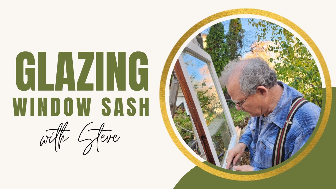 Glazing Window Sash (with an old fashioned putty knife) - YouTube