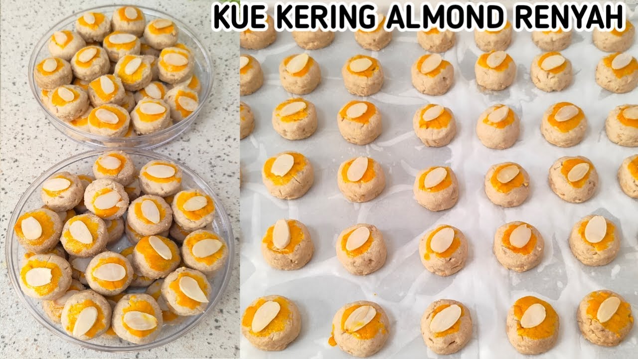 RESEP KUE KERING ALMOND/ WHITE ALMOND COOKIES - YouTube