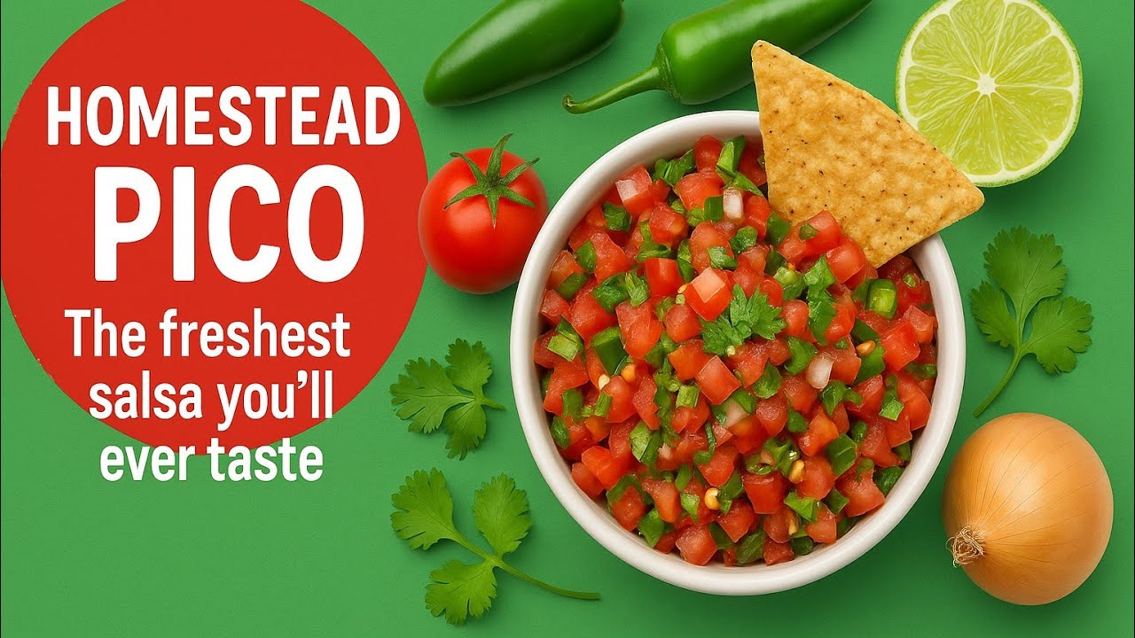 Homestead Pico (From Scratch): The Freshest Salsa You’ll Ever Taste! 🌿🍅 ...