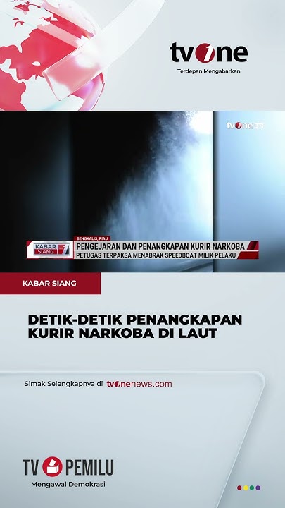 Kejar Kejaran di Laut, Polisi Tangkap 2 Kurir Narkoba di Bengkalis | tvOne - YouTube