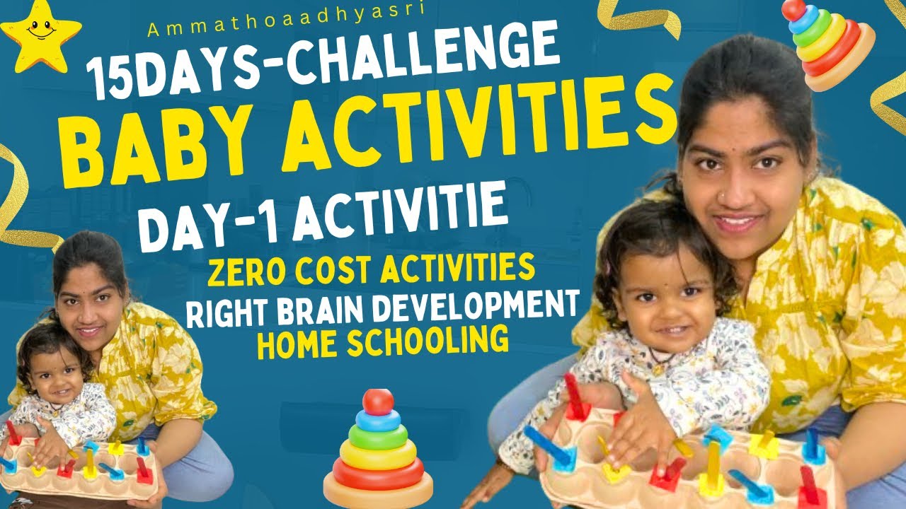 Day-1 activitie for babies | right brain development activities | home ...