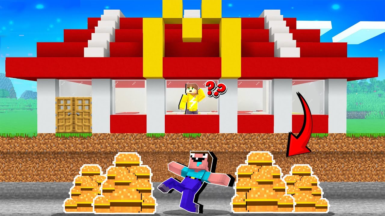 STELEN Uit De McDONALDS Van MICK (Minecraft Survival) - YouTube