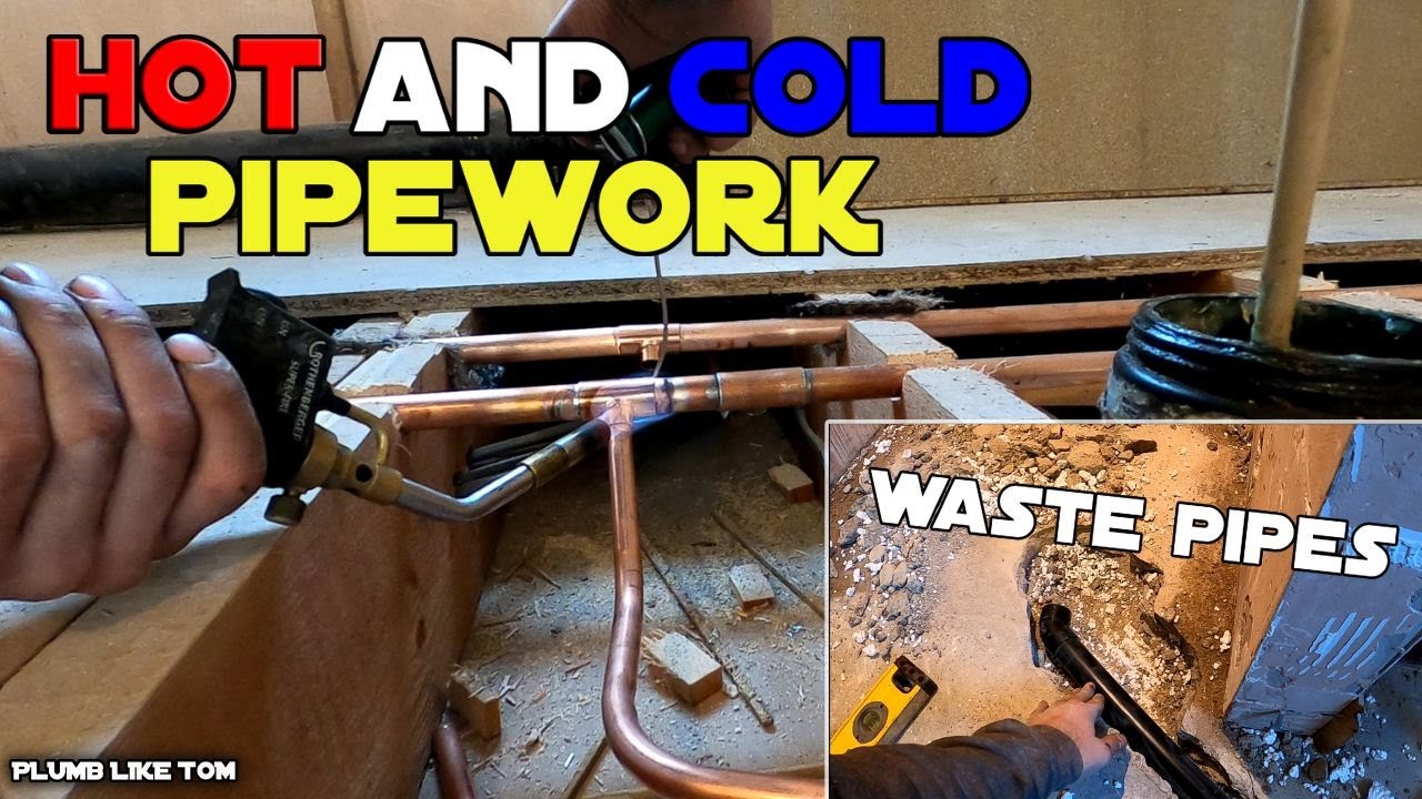 Day in the life of a Plumber | shower room first fix - YouTube