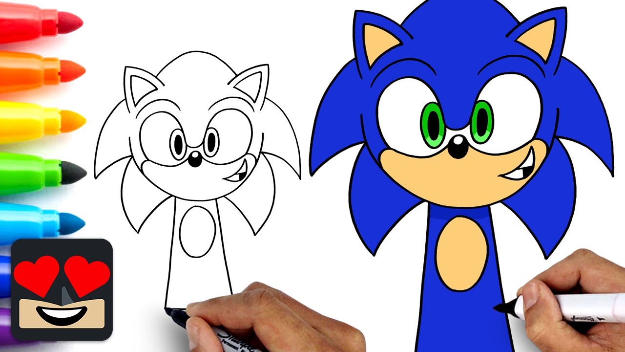 How To Draw Sonic the Hedgehog Sprunki | Step by Step Art Lesson for ...