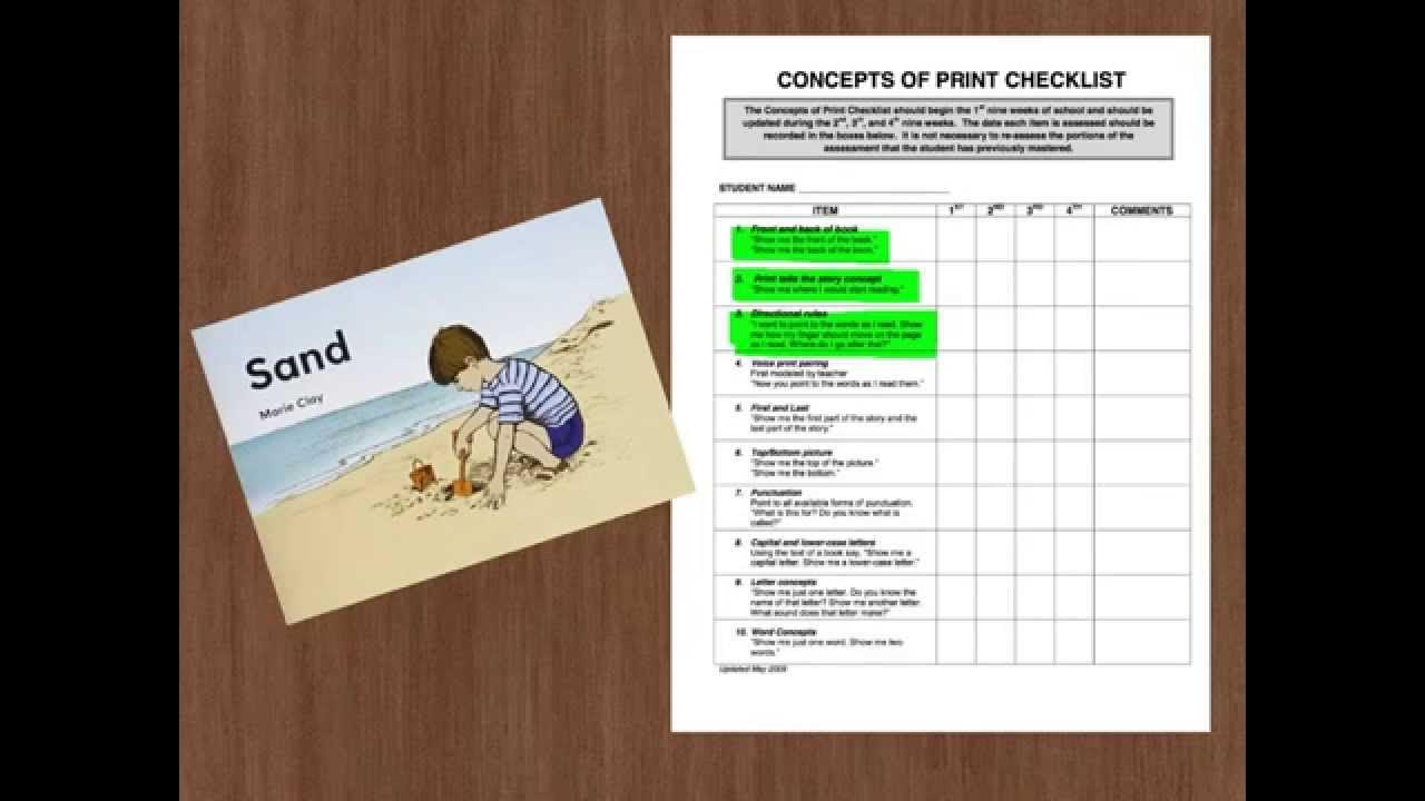 Concepts of Print Assessment - YouTube