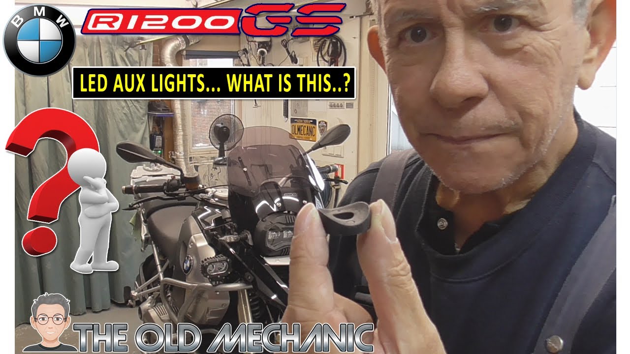 BMW R1200GS AUX LED LIGHT PART 7 - YouTube