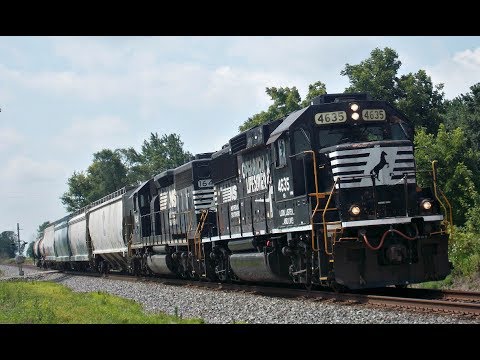 SVR 2016, Day 59: NS 1641, ex N&W (RS5T) and NS 4635, OLS GP59 lead NS L69 - YouTube