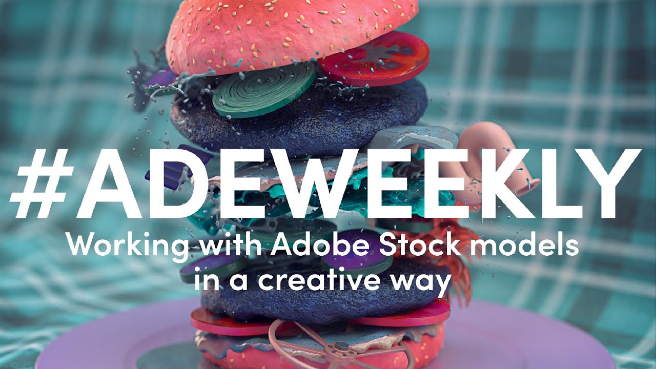 Working with Adobe Stock models in Adobe Dimension - YouTube