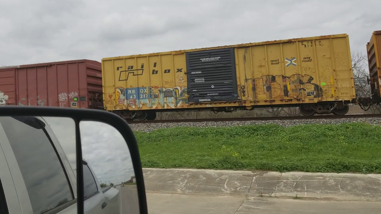 Union Pacific eastbound mixed freight train in texas - YouTube