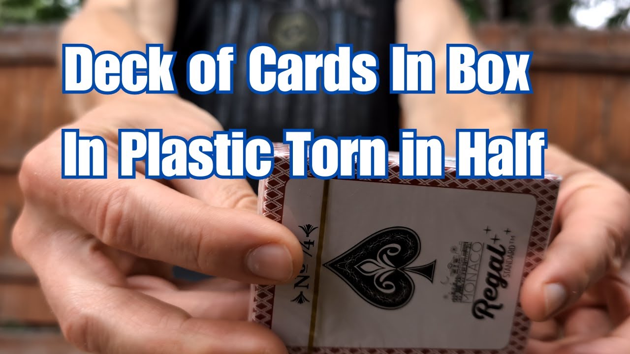 Deck of Cards in Box and Plastic Tear - YouTube