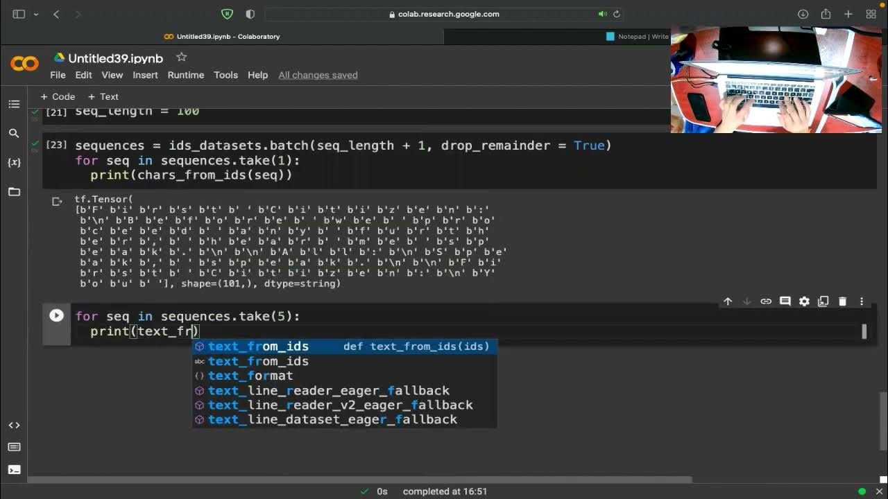 Text Generation Using RNN and Tensorflow - YouTube