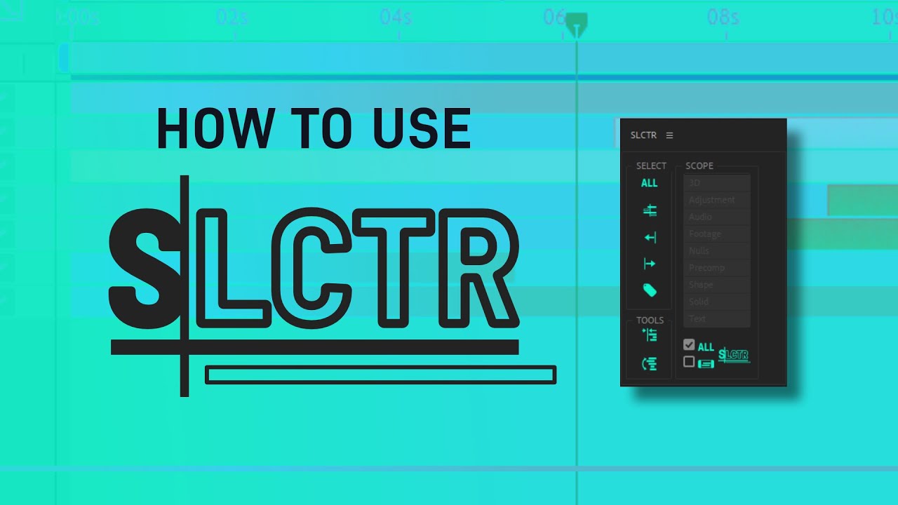 SLCTR for After Effects Tutorial - YouTube