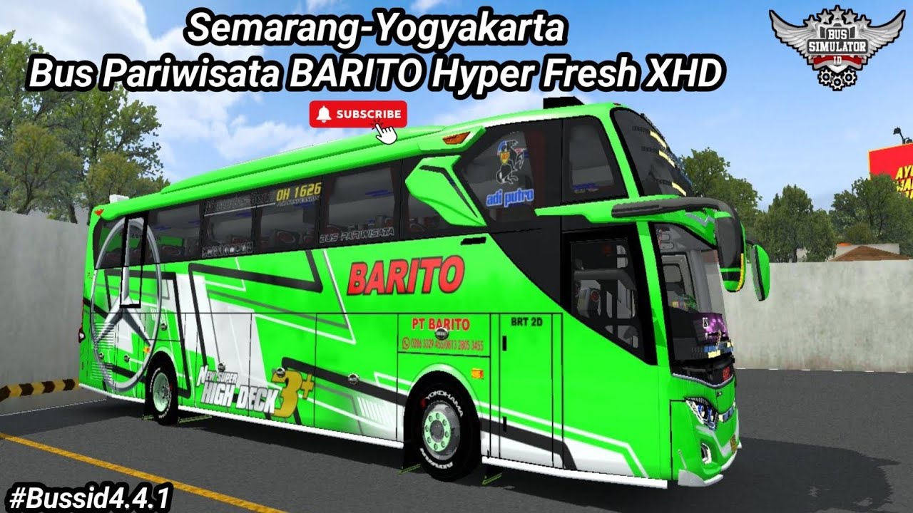Bus Pariwisata BARITO Hyper Fresh XHD Semarang-Yogyakarta||Bus ...