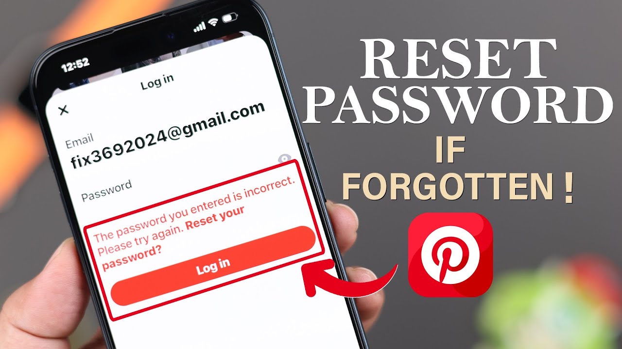 Forgot Pinterest Password? - How to Reset or Change it! - YouTube