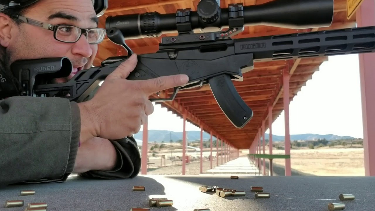 Shooting a ruger rpr rimfire at 100 yards - YouTube