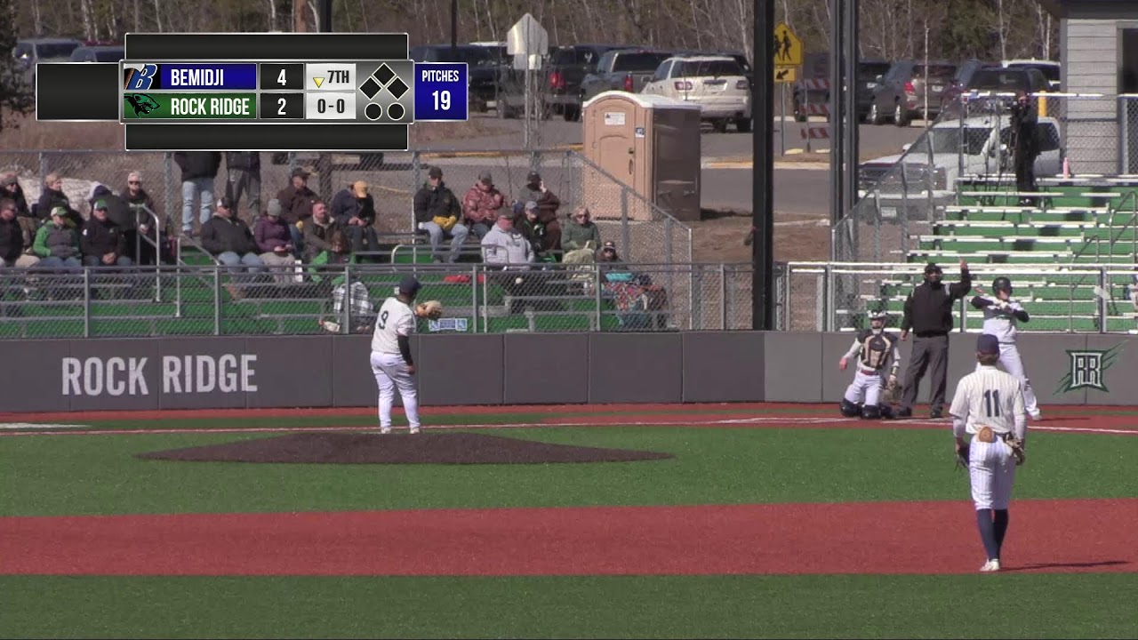 Rock Ridge Varsity Baseball Vs Bemidji - YouTube