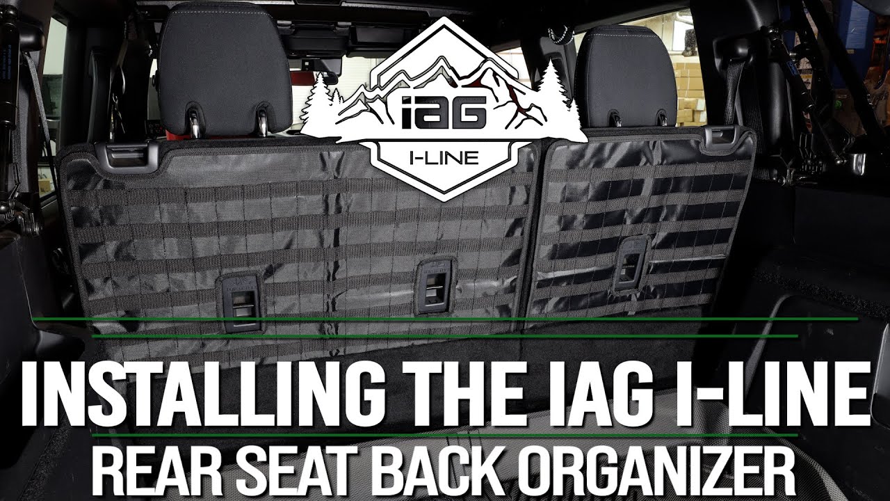 IAG I-Line Rear Seat Back Organizer For 2021+ Ford Bronco Four Door ...