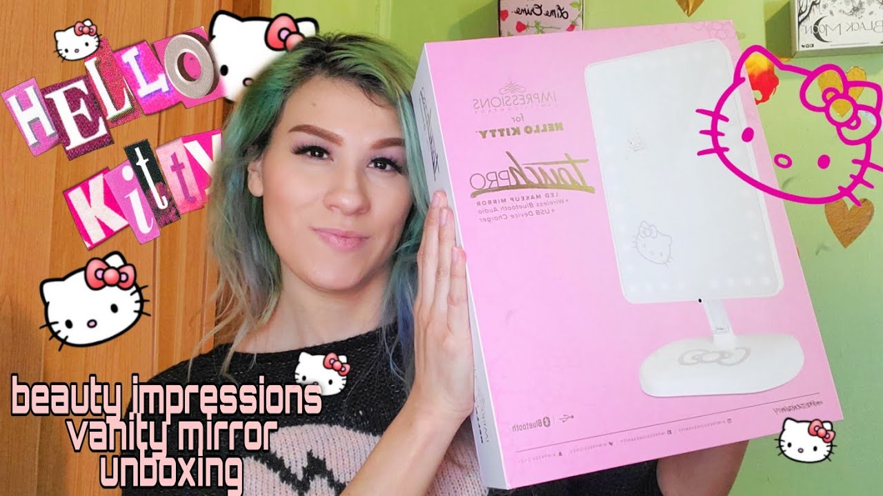 let's open hello kitty impressions vanity mirror! - YouTube