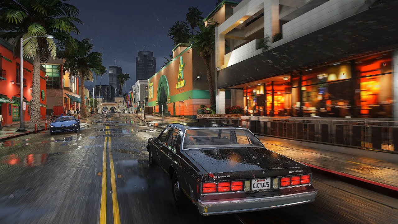 GTA 5 Realistic Lighting Graphics Mod With Ray Tracing 4K60FPS Gameplay ...